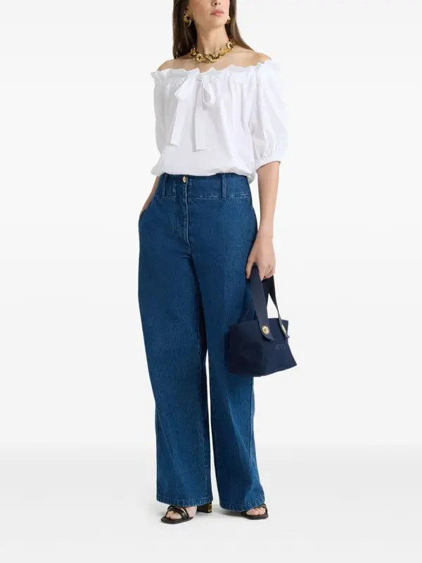 PATOU Drawstring Organic Cotton T-shirt