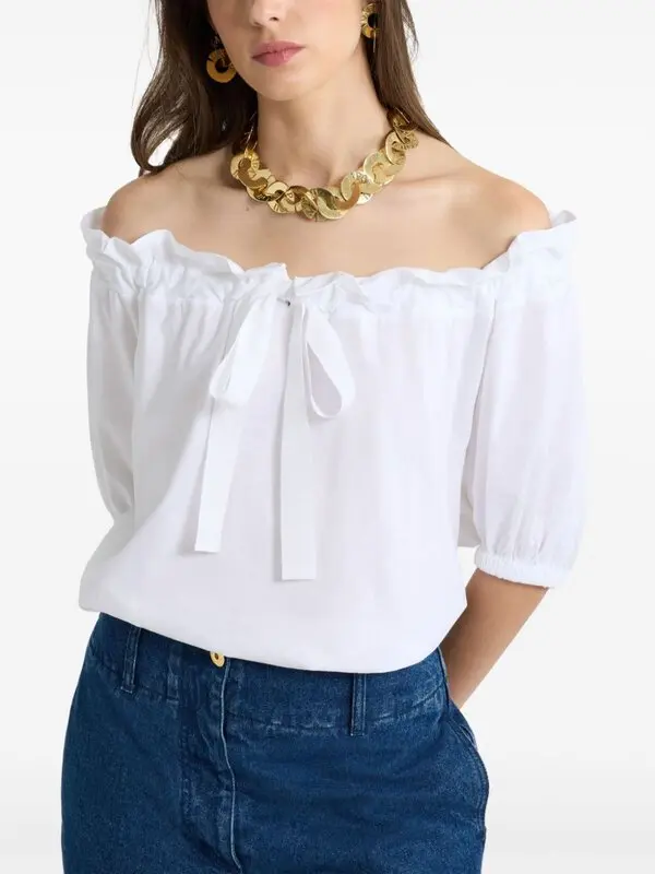 PATOU Drawstring Organic Cotton T-shirt
