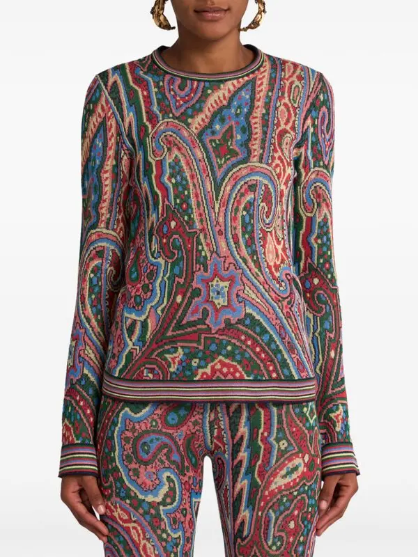 Etro Paisley-jacquard Sweater