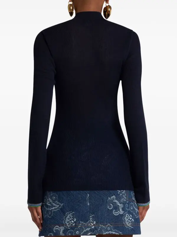 Etro Ribbed Sweater - Blue