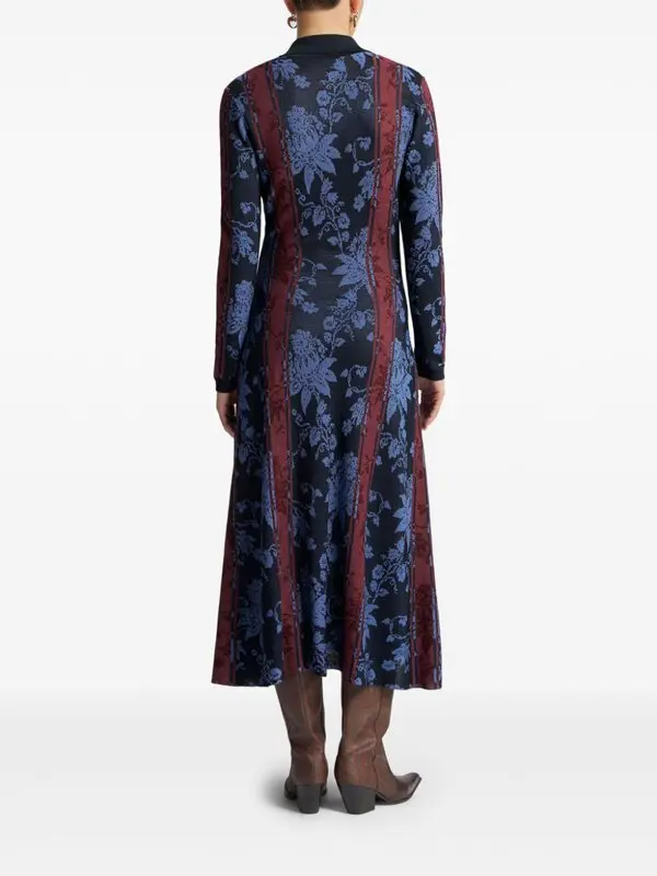 Etro Floral Jacquard Maxi Cardigan