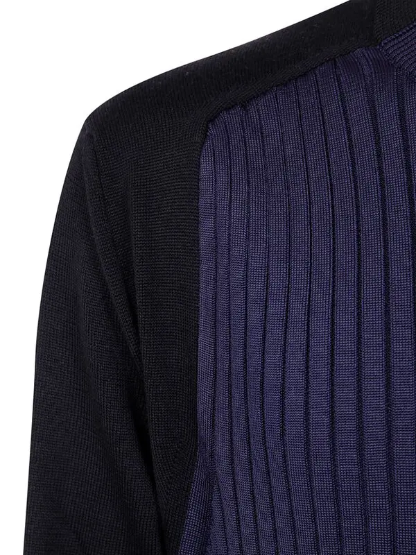 JIL SANDER Panelled Jumper - Blue