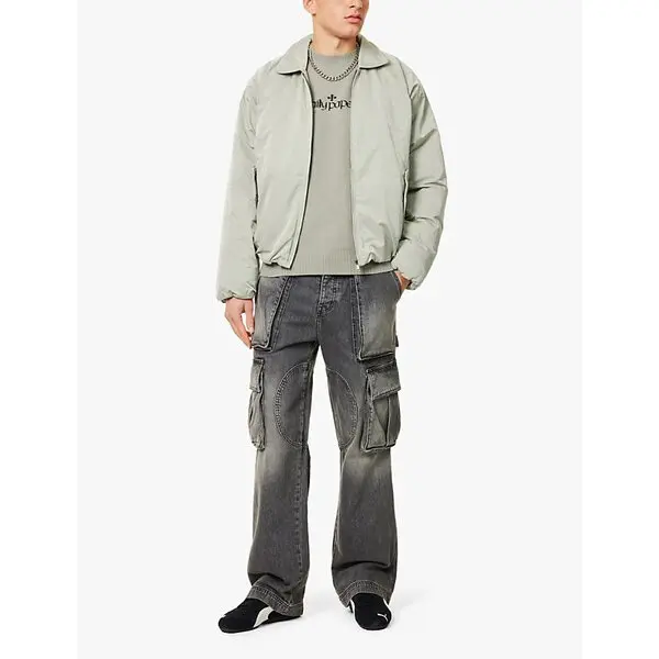 DAILY PAPER Logo-patch Woven Puffer Jacket