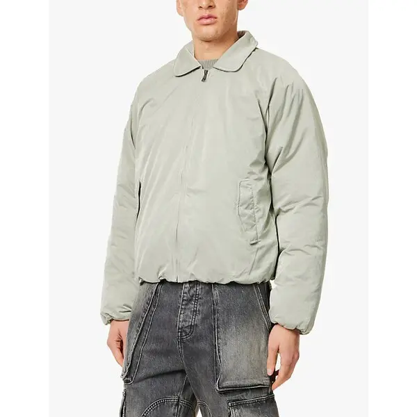 DAILY PAPER Logo-patch Woven Puffer Jacket