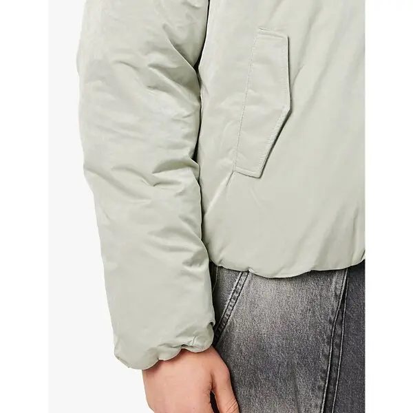DAILY PAPER Logo-patch Woven Puffer Jacket