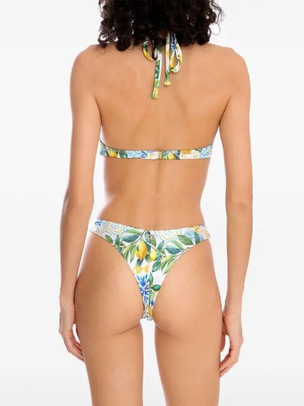BRIGITTE Lemon-print Bikini Set - Green