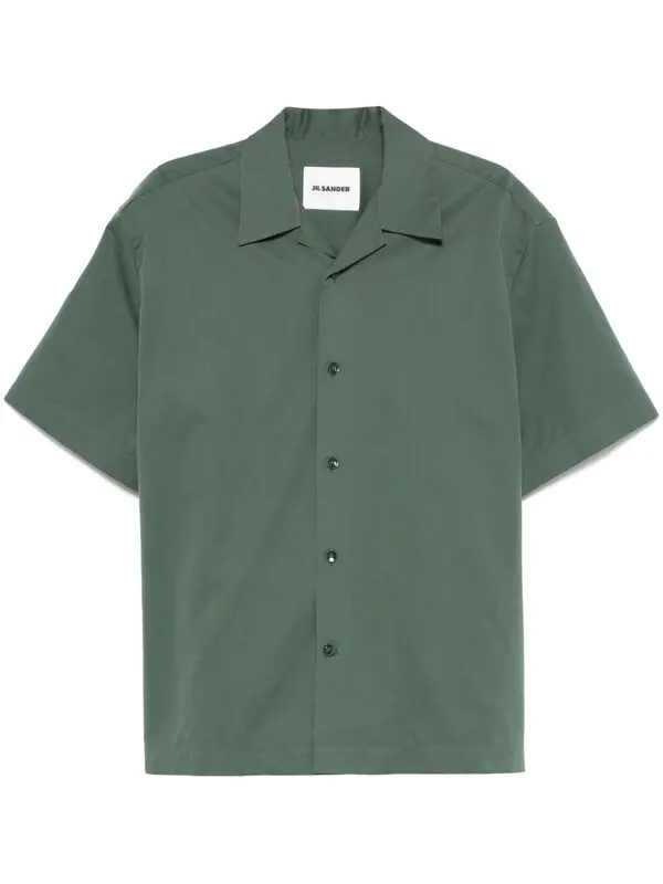 JIL SANDER Poplin Shirt - Green