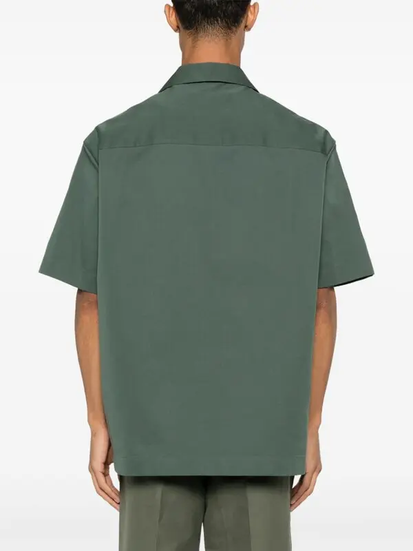 JIL SANDER Poplin Shirt - Green