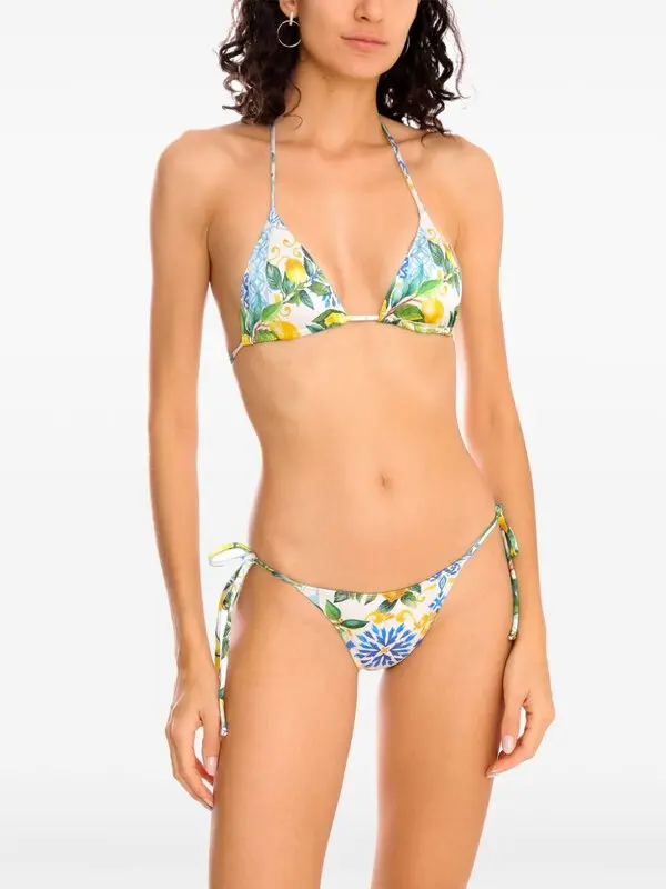 BRIGITTE Lemon-print Bikini Set