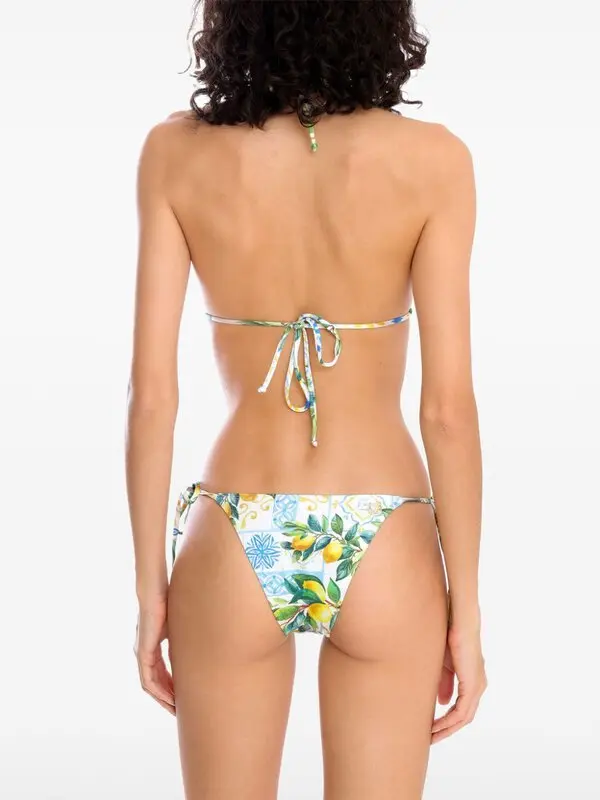 BRIGITTE Lemon-print Bikini Set