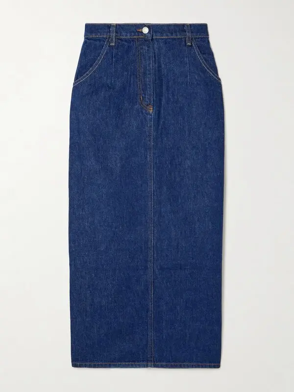 Magda Butrym Denim Midi Skirt