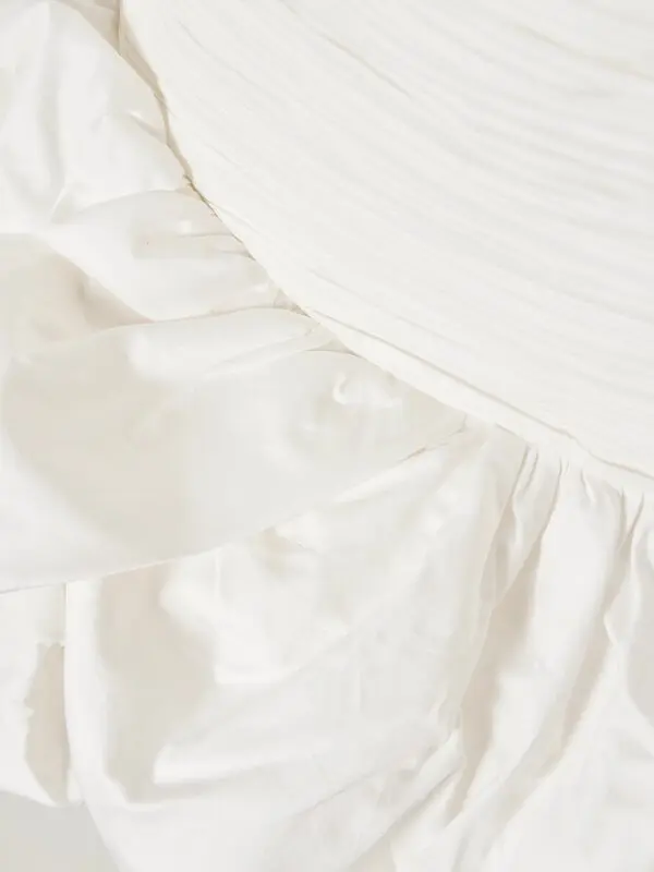 Aje Violette Strapless Ruched Mini Dress - Neutrals