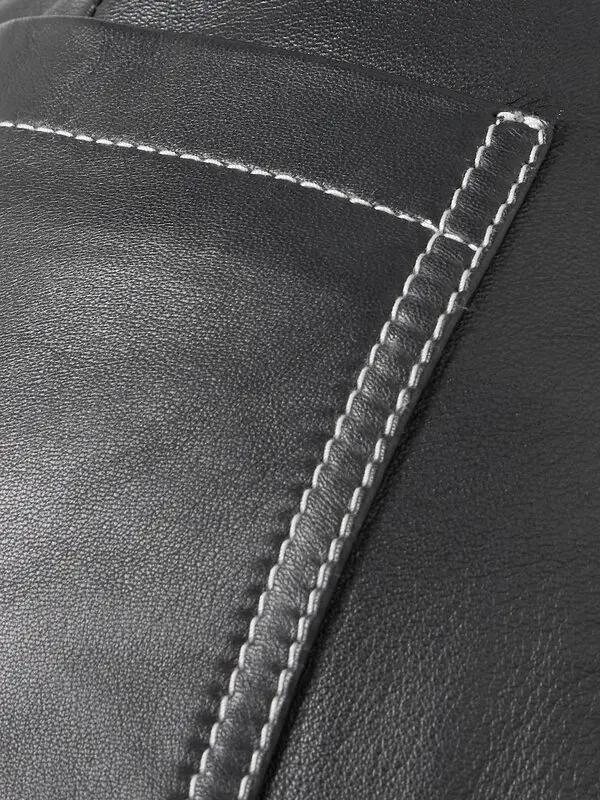 Victoria Beckham Alina Leather Flared Pants