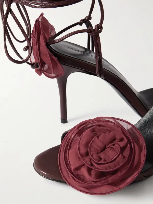 Magda Butrym Appliquéd Leather Sandals