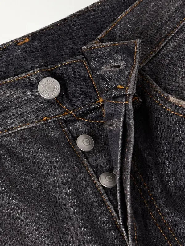 Acne Studios 2021 Distressed Wide-leg Jeans - Black