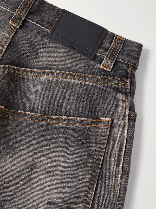 Acne Studios 2023 Distressed Wide-leg Jeans
