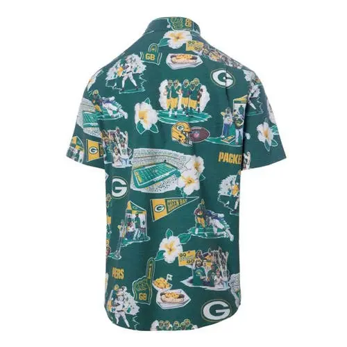 Reyn Spooner Bay Packers Scenic Button-down Shirt - Green