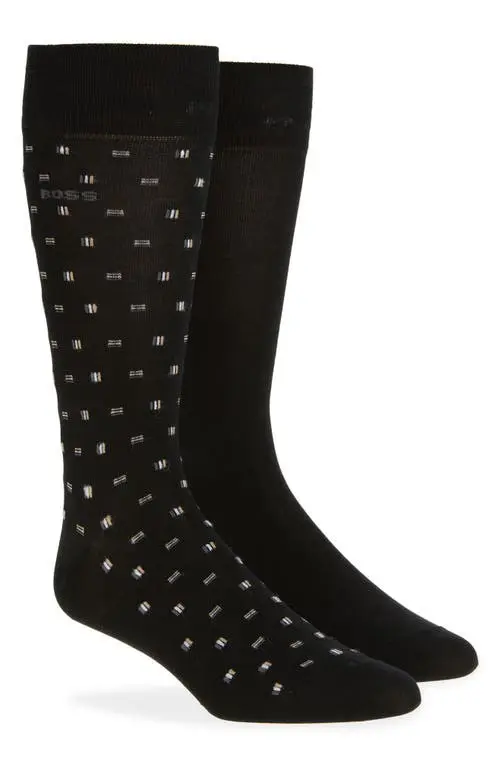 BOSS Assorted Dress Socks 2-pack - Blk