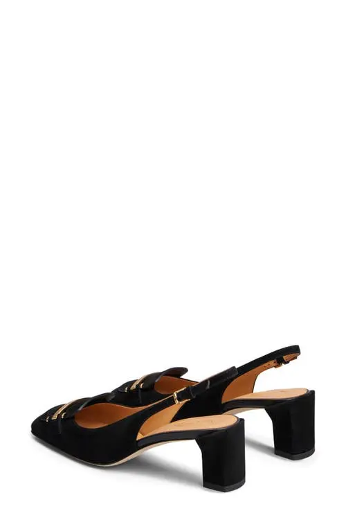 TOD'S Barretta Slingback Pumps - Nero