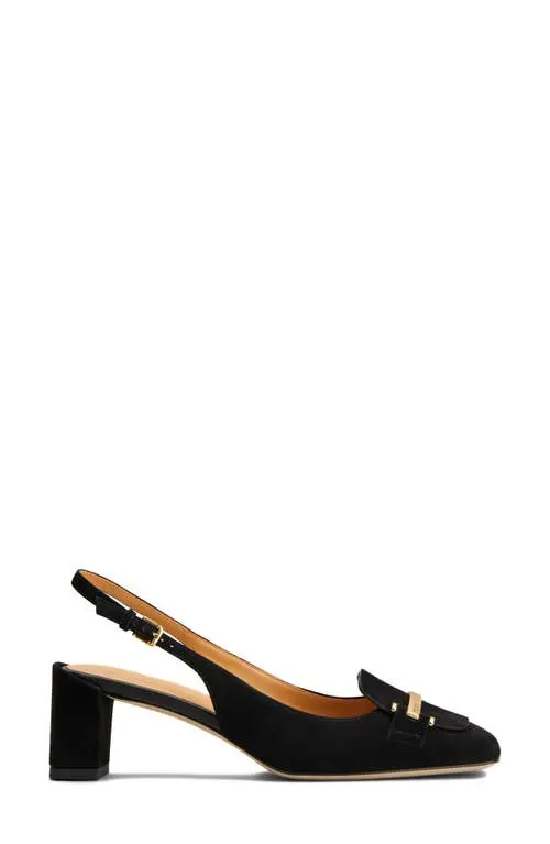 TOD'S Barretta Slingback Pumps - Nero