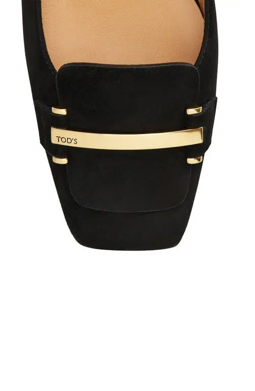 TOD'S Barretta Slingback Pumps - Nero