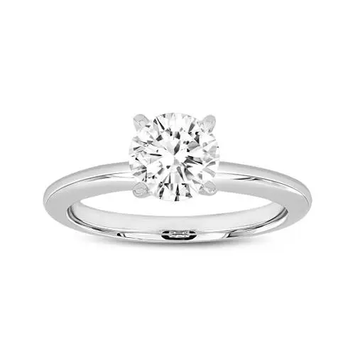 LUVMYJEWELRY 2 Ctw Lab Grown Diamond Solitaire Ring - 14k White Gold