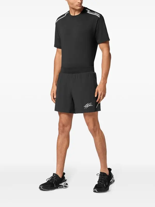 PLEIN SPORT Scratch-print Running Shorts