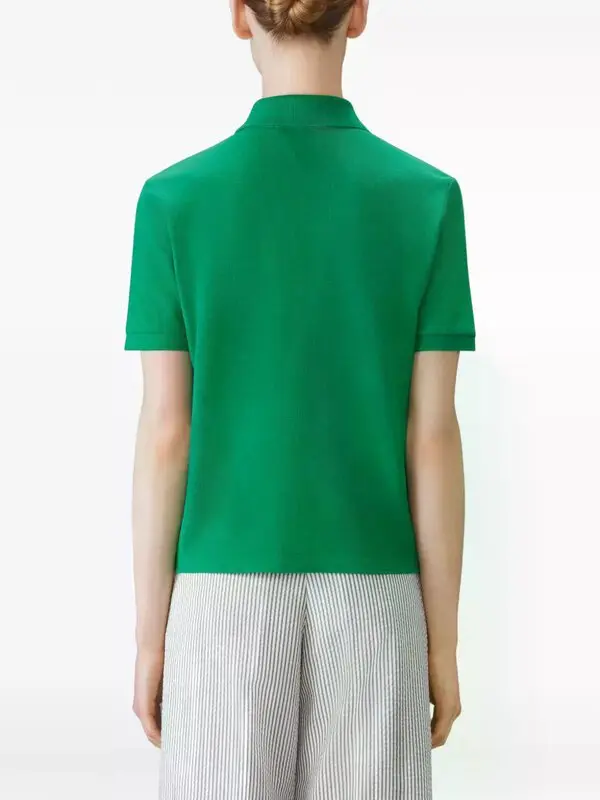 Thom Browne Striped Logo-patch Polo Shirt - Green