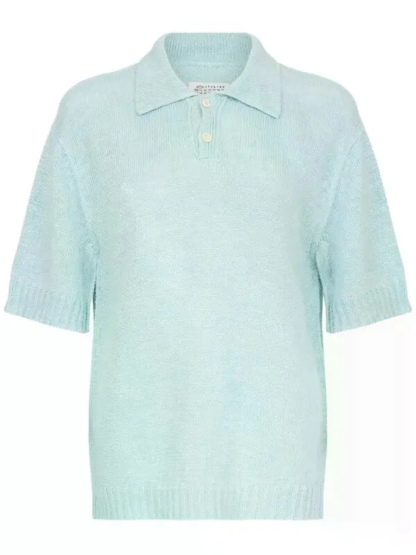 MAISON MARGIELA Short-sleeve Hemp Polo Top