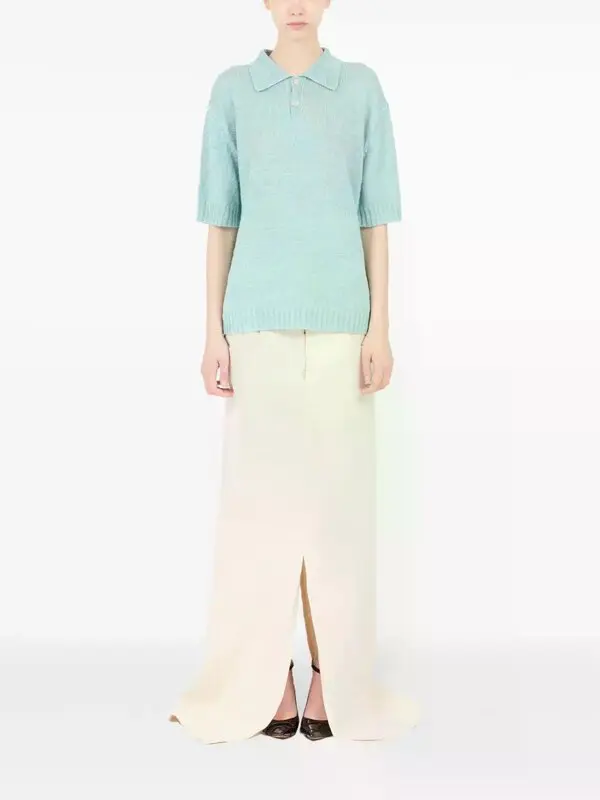 MAISON MARGIELA Short-sleeve Hemp Polo Top