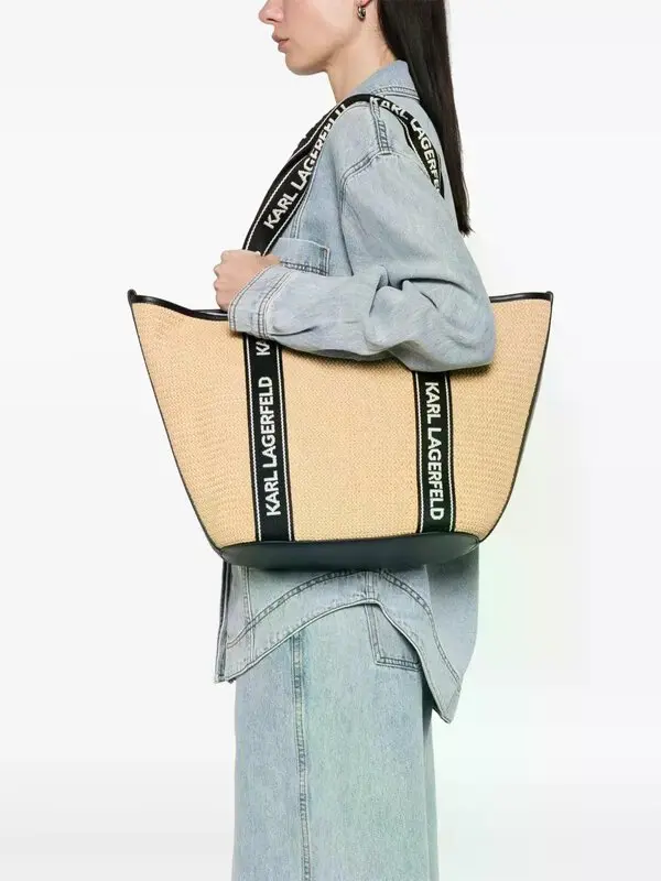 Karl Lagerfeld Raffia Beach Bag