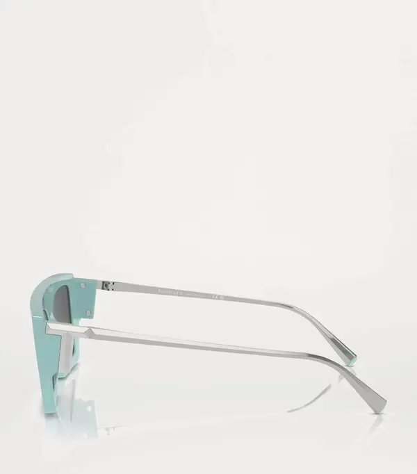 Tiffany & Co. Injected Rectangular Sunglasses - Blue