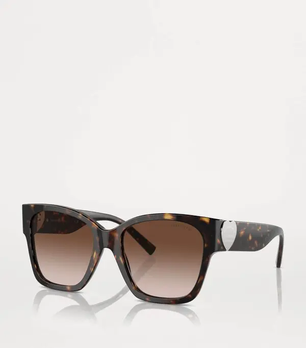 Tiffany & Co. Acetate Square Oversized Sunglasses - Brown