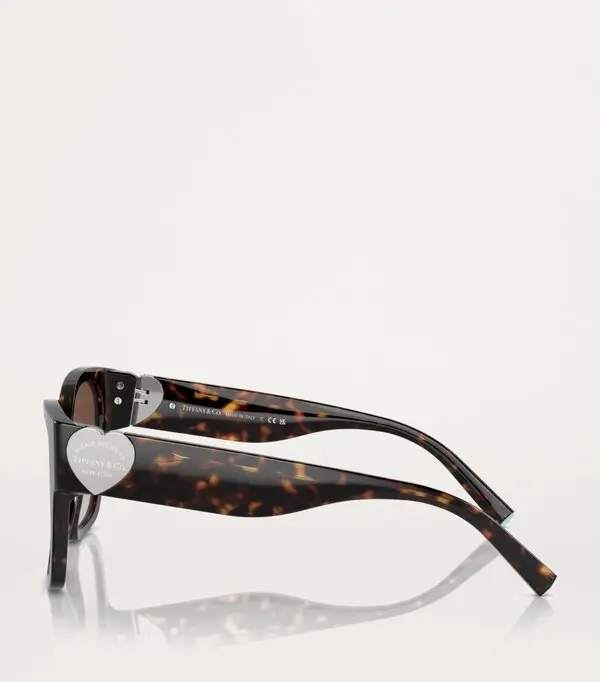 Tiffany & Co. Acetate Square Oversized Sunglasses - Brown