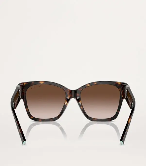 Tiffany & Co. Acetate Square Oversized Sunglasses - Brown