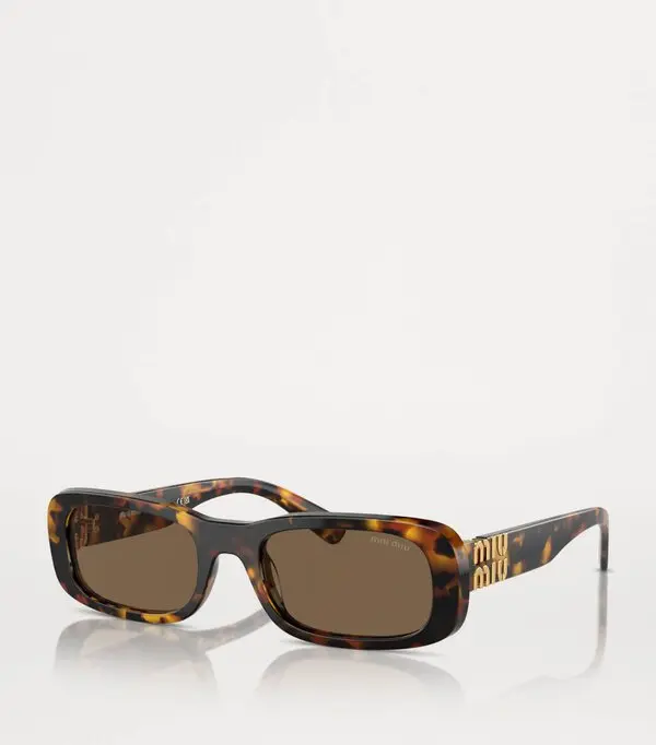 Miu Miu Acetate Rectangular Sunglasses