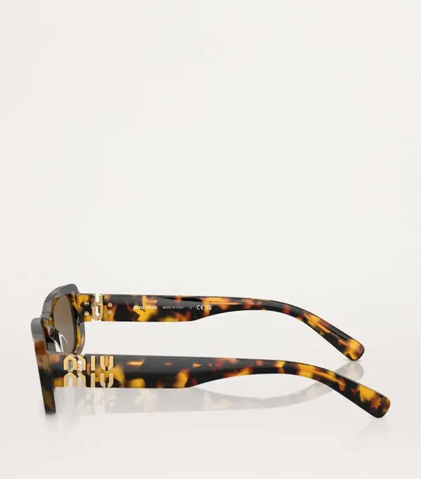 Miu Miu Acetate Rectangular Sunglasses