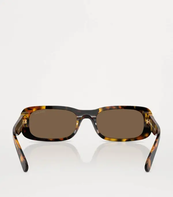 Miu Miu Acetate Rectangular Sunglasses