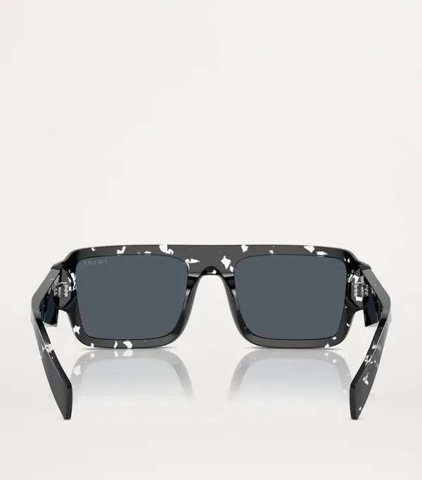 Prada Tortoiseshell Acetate Symbole Sunglasses