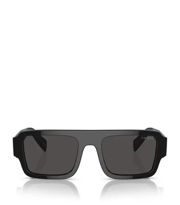 Prada Acetate Symbole Sunglasses - Black