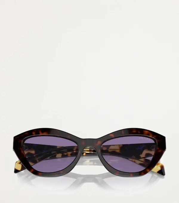 Prada Tortoiseshell Cat-eye Sunglasses - Brown