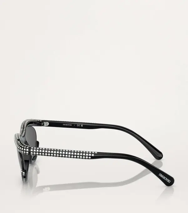 SWAROVSKI Sk6006 Oval Sunglasses - Black