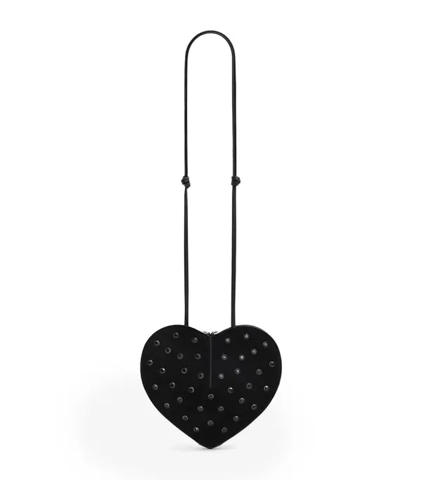 Alaïa Le Coeur Embellished Shoulder Bag - Black