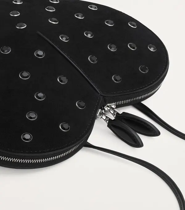 Alaïa Le Coeur Embellished Shoulder Bag - Black