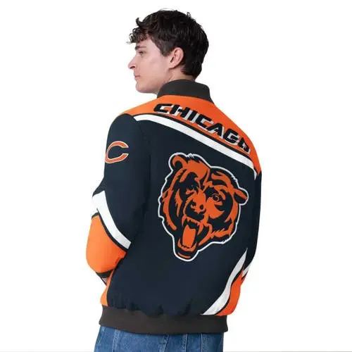 G-III EXTREME Chicago Bears Maximum Racing Full-snap Jacket