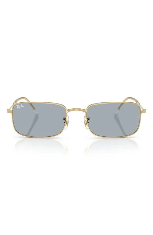 Ray-ban 56mm Rectangular Sunglasses - Arista/blue