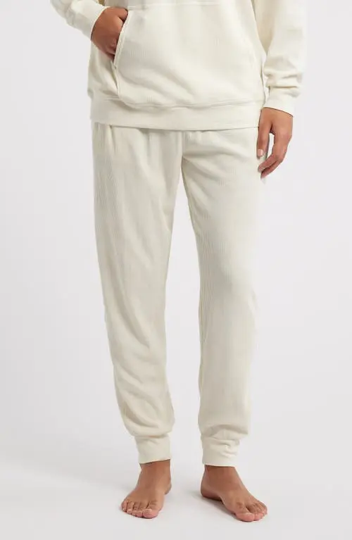 Nordstrom Thermal Lounge Joggers - Ivory Dove