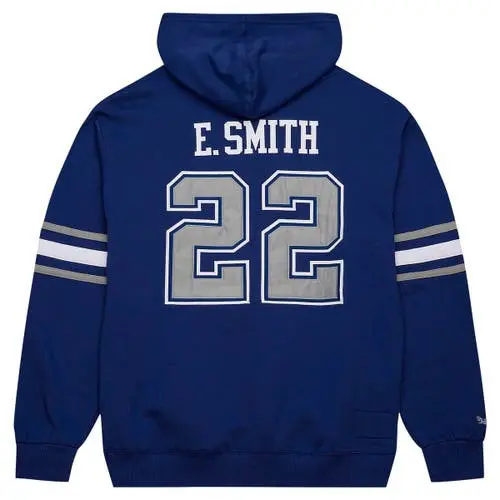 Mitchell & Ness Emmitt Smith Dallas Cowboys Pullover Hoodie - Navy