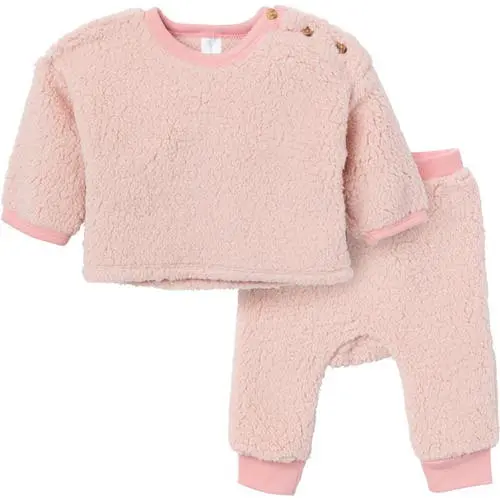 MODERN MOMENTS™ BY GERBER Microfleece Top & Pant Set - Light Pink