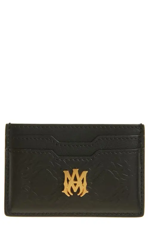 Amiri Ma Quad Leather Card Case - Black